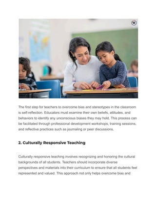 How Can Teachers Overcome Bias and Stereotypes in the Classroom? | CIO ...