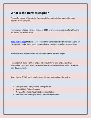 How Can the Hermes Engine Help React Native Apps.docx.pdf | Web Development | Internet