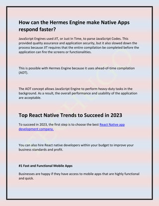 How Can the Hermes Engine Help React Native Apps.docx.pdf | Web Development | Internet
