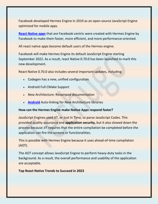 How Can the Hermes Engine Help React Native Apps. | PDF