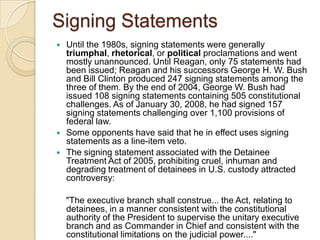 How can the president circumvent congress | PPTX