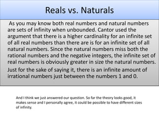 How can there be different sizes of infinity | PPTX