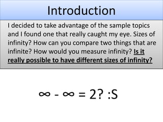 How can there be different sizes of infinity | PPTX