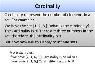 How can there be different sizes of infinity | PPTX