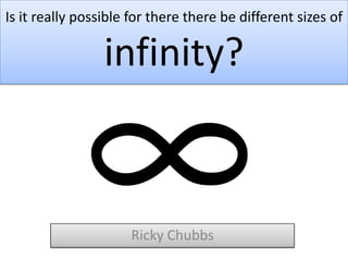 How can there be different sizes of infinity | PPT