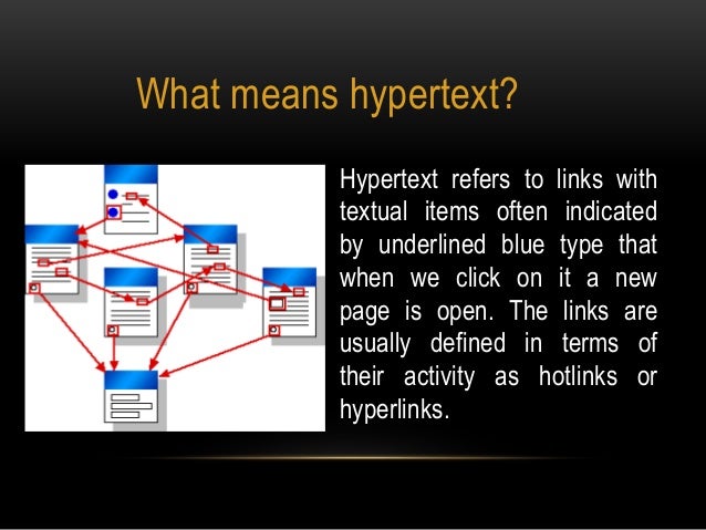 How can use a hypertext, hypermedia and Multimedia