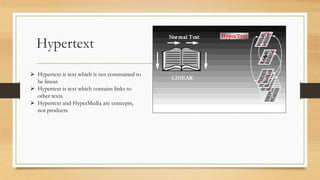 How can use a hypertext, hypermedia and multimedia for improving the language skills | PPT