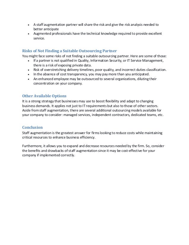 How Can We Define Staff Augmentation? | PDF