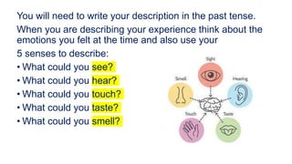 How can we describe a new experience | PPTX