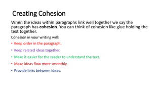 How can we make our writing cohesive | PPT