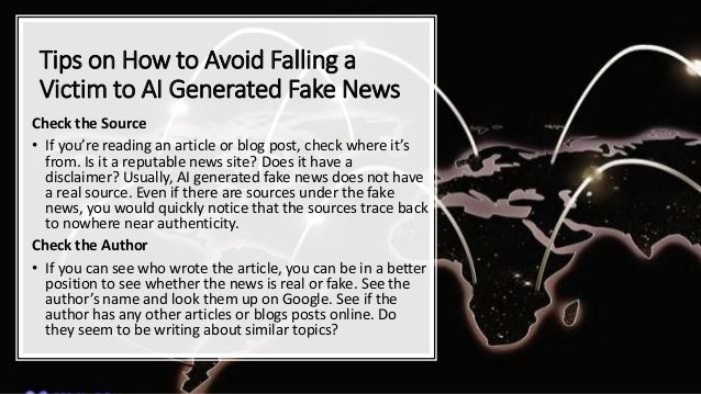 How can You Avoid Falling Victim to AI-Generated Fake News With These ...