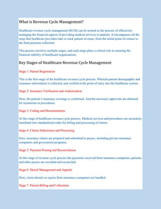 How can you be successful at healthcare revenue cycle management.pdf