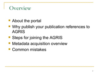 How can you contribute to AGRIS? | PPT