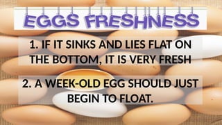HOW CAN YOU DETERMINE THE FRESHNESS OF AN EGG.pptx | Desserts and ...