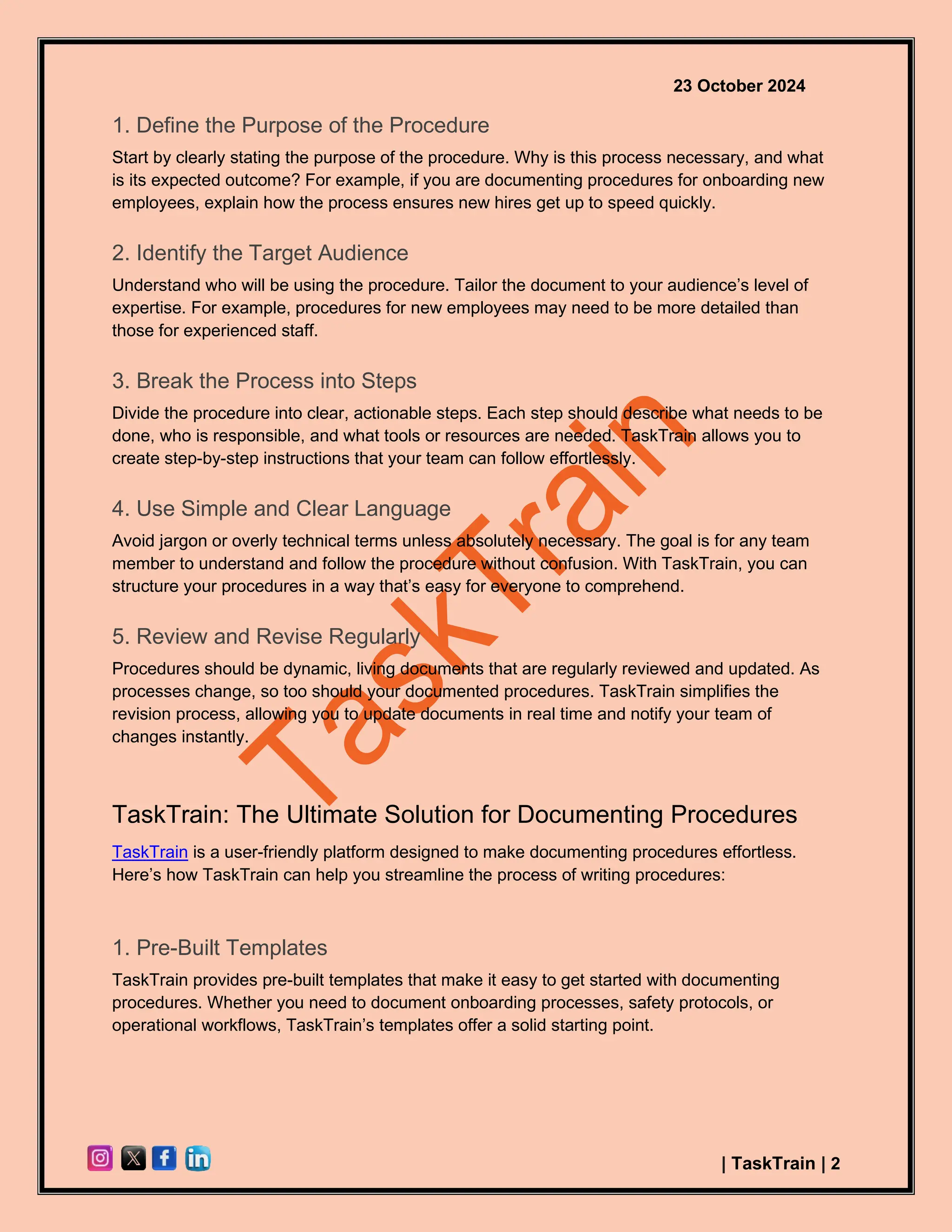 How Can You Effectively Document Procedures Try TaskTrain’s Solutions!.pdf