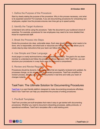 How Can You Effectively Document Procedures Try TaskTrain’s Solutions!.pdf