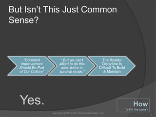 How You Can Fix TheLeaks | PPT