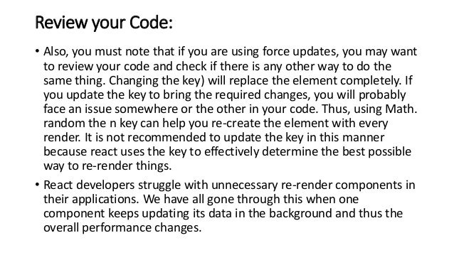 How Can You Force React Components To Rerender Without Calling The Set State Ppt Ppt