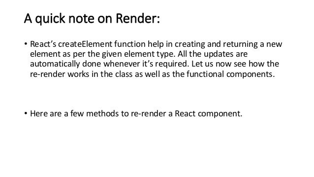 How Can You Force React Components To Rerender Without Calling The Set State Ppt Ppt