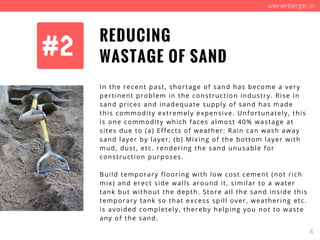 How can you minimize waste at construction site? | PDF