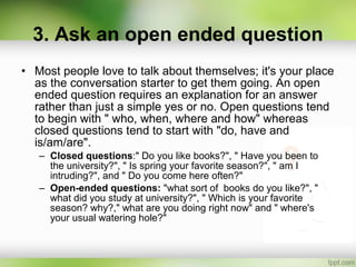 How can you start a conversation when you have nothing to talk | PPT