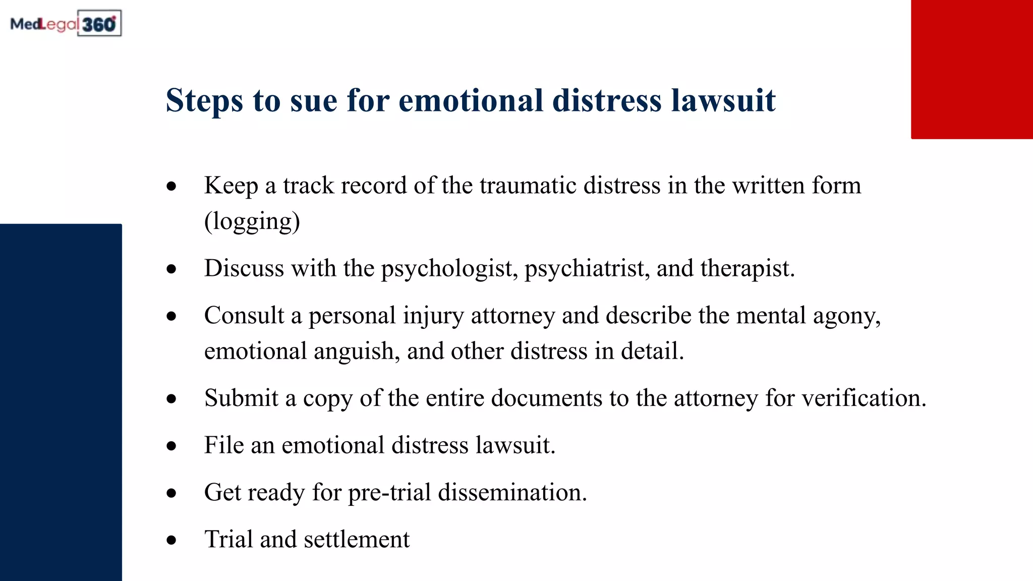 Emotional distress lawsuit: Can you sue? | PPT
