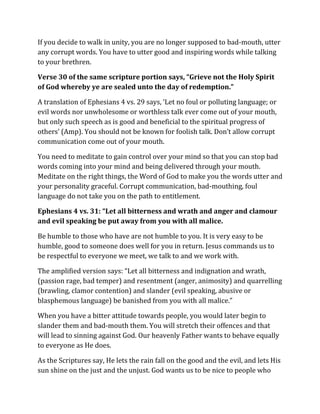 How Can You Walk in Unity? (Part 1) | PDF