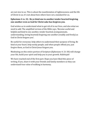 How Can You Walk in Unity? (Part 1) | PDF