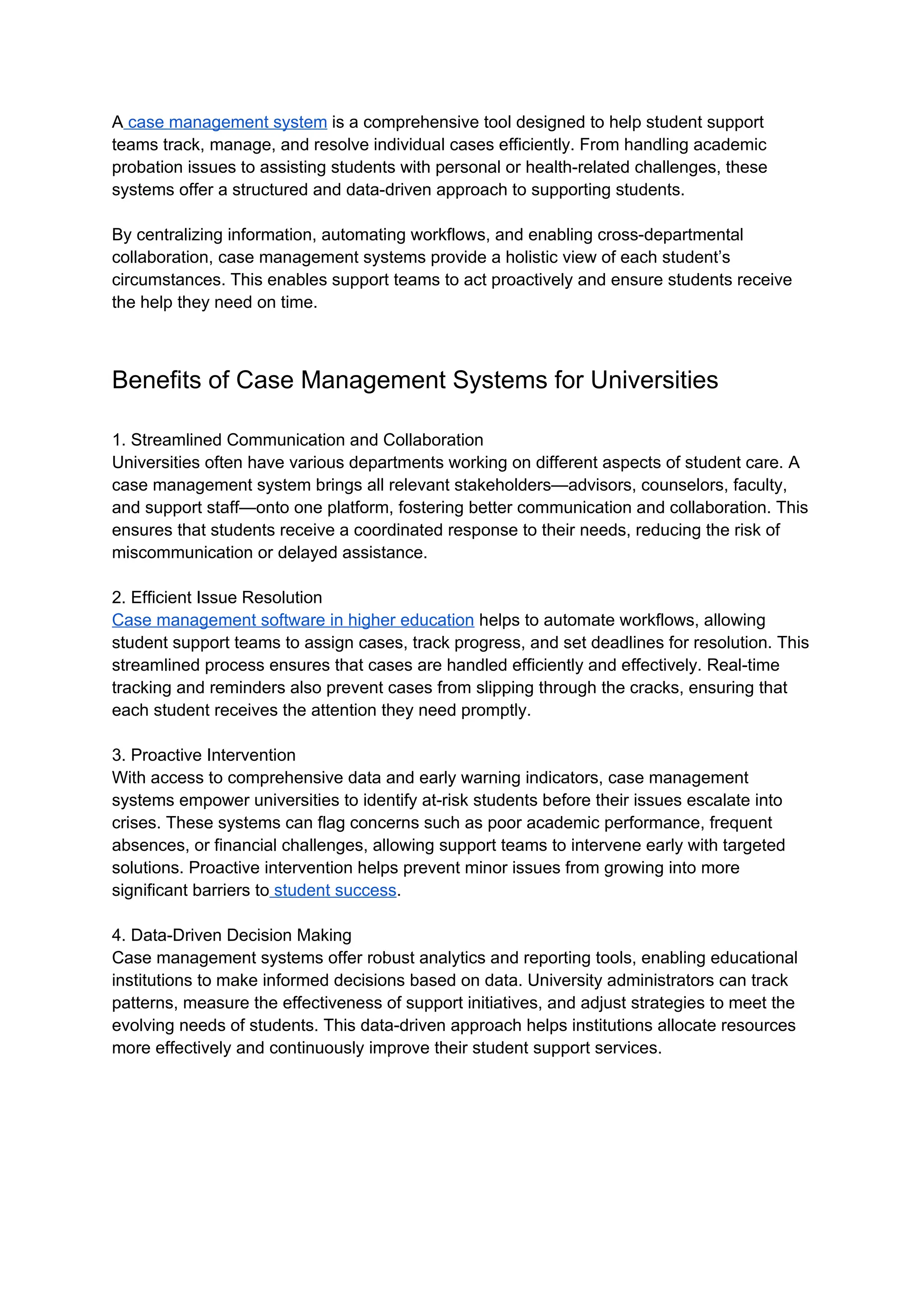 From Crisis to Resolution: How Case Management Systems Empower Student ...