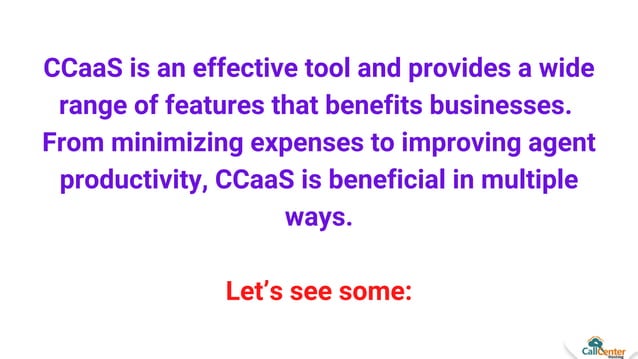 How CCaaS Helps To Enhance Customer Experience? | PPT