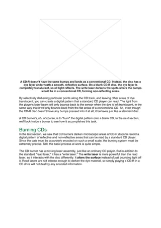 How cd burners work | PDF