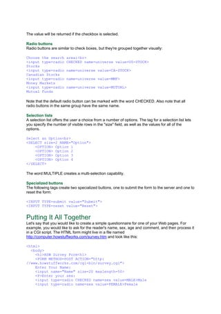 How cgi scripting works | PDF | Web Development | Internet