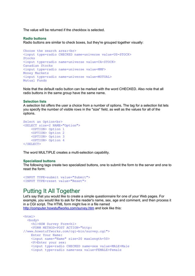How cgi scripting works | PDF How cgi scripting works | PDF