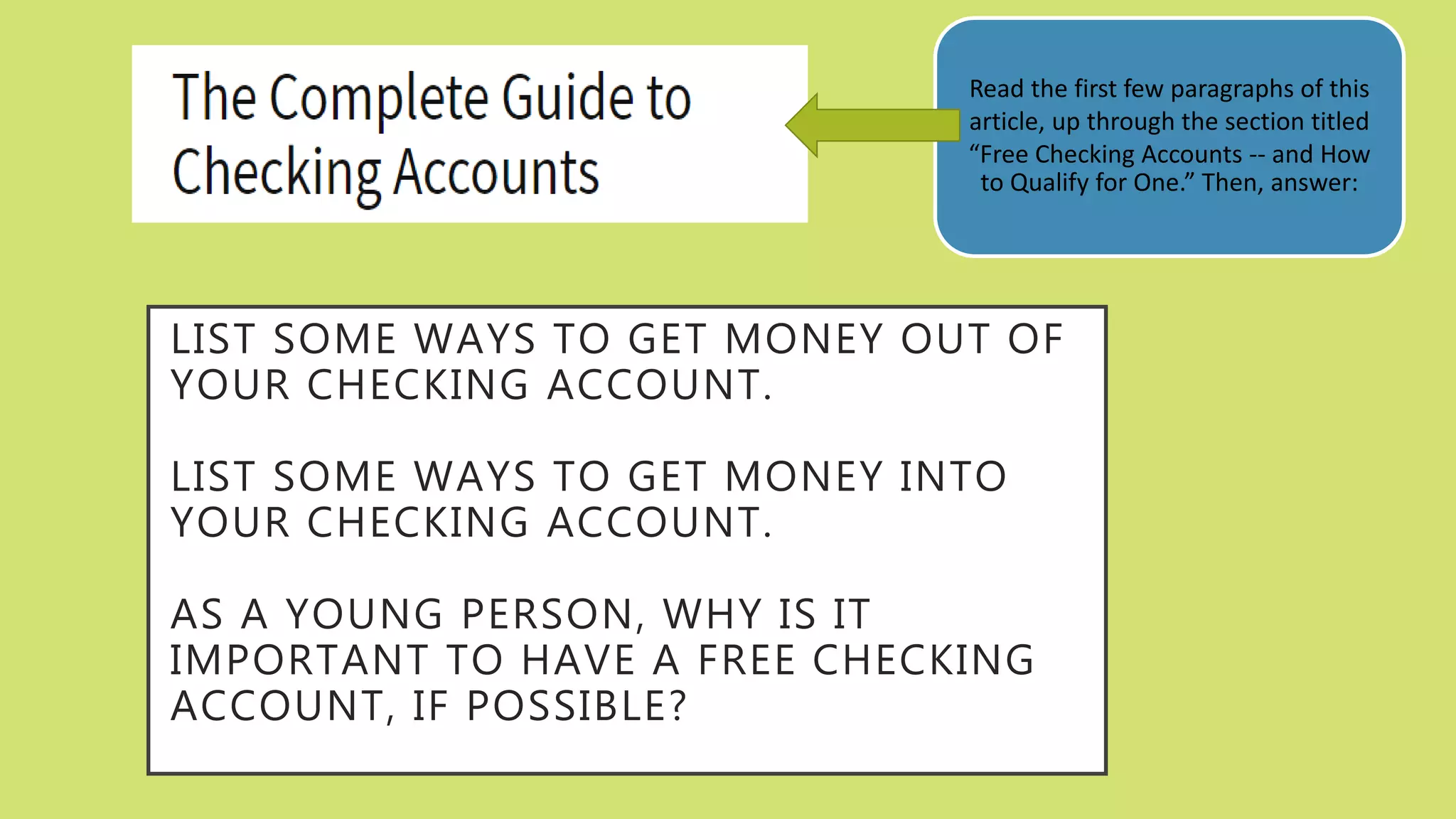 How checking works | PPTX