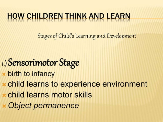 How child learn | PPT