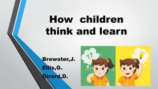 How children think and learn | PPTX
