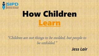 How children learn | PPTX