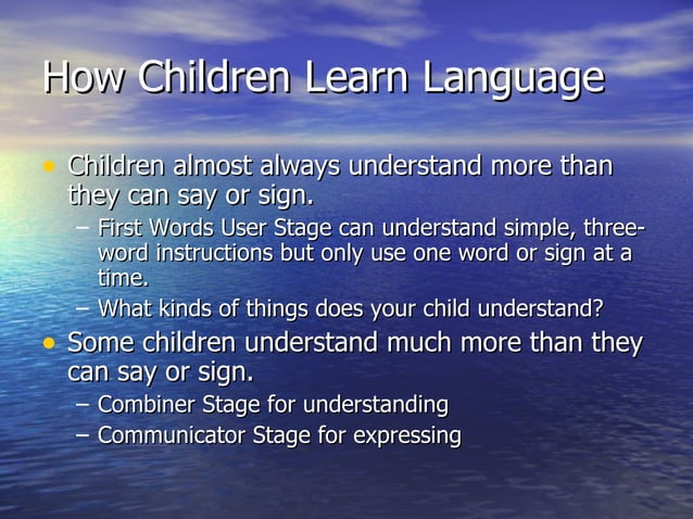 #How children learn language | PPT