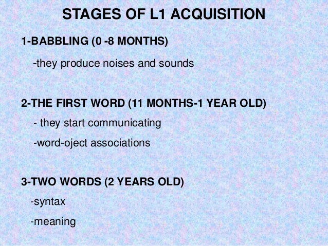 How children learn languages