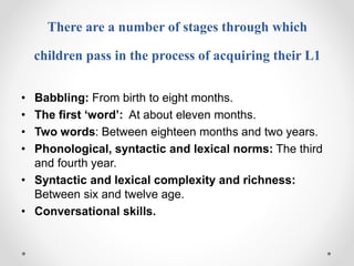 How children learn languages | PPT