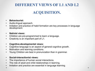 How children learn languages | PPT