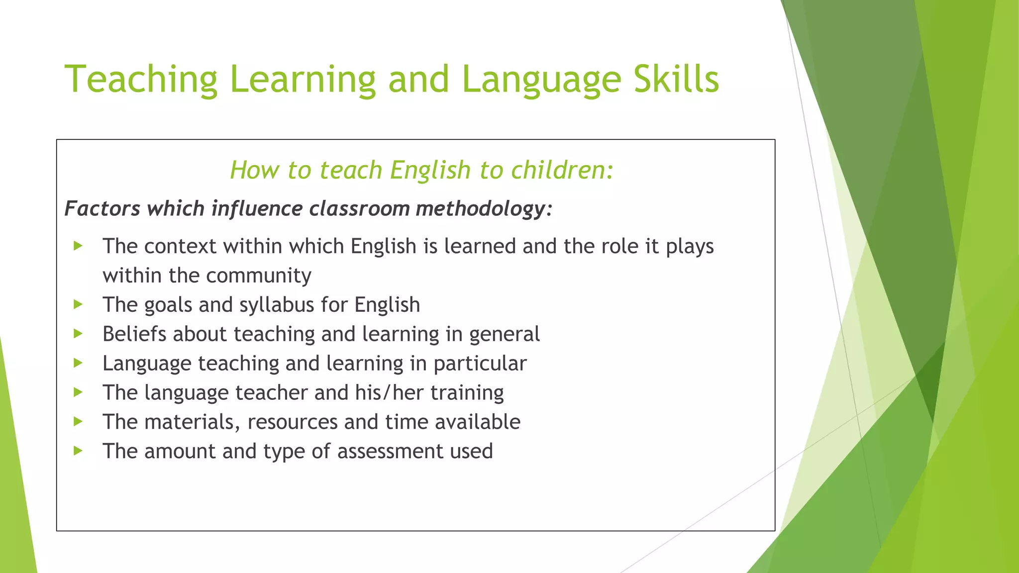 How children learn languages | PPTX