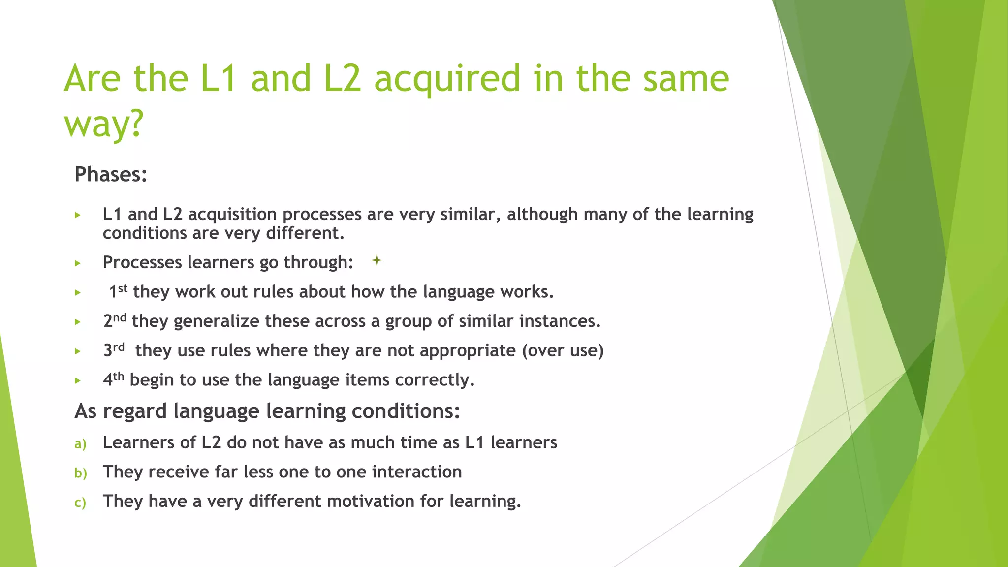 How children learn languages | PPTX