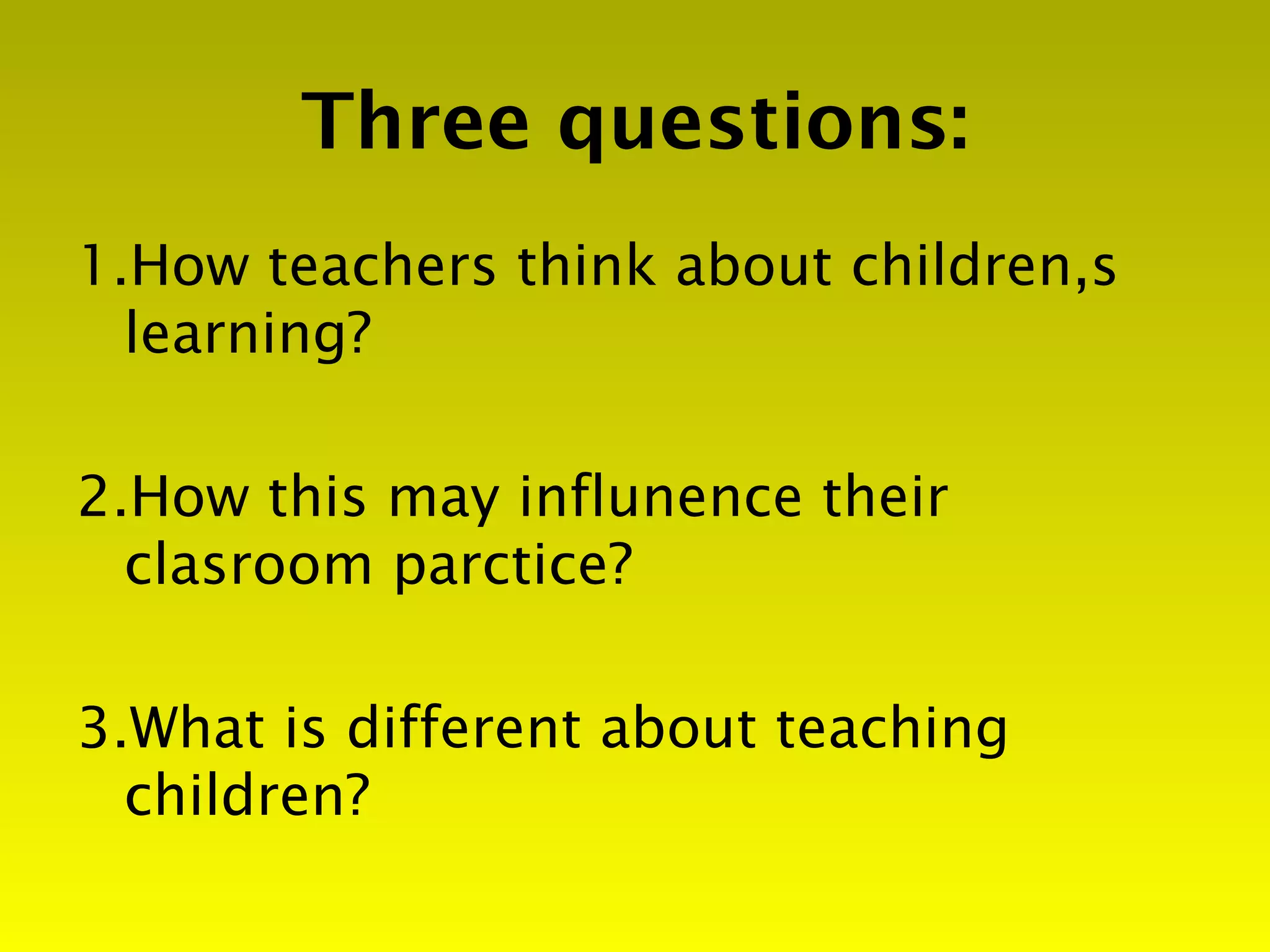 How children think and learn | PPT