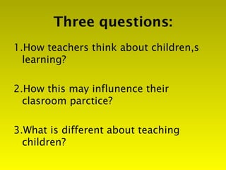 How children think and learn | PPT