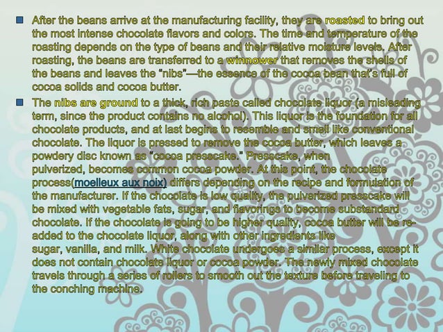 How chocolate is made | PPTX
