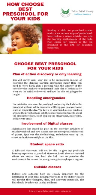 HOW CHOOSE BEST PRESCHOOL FOR YOUR KIDS | PDF