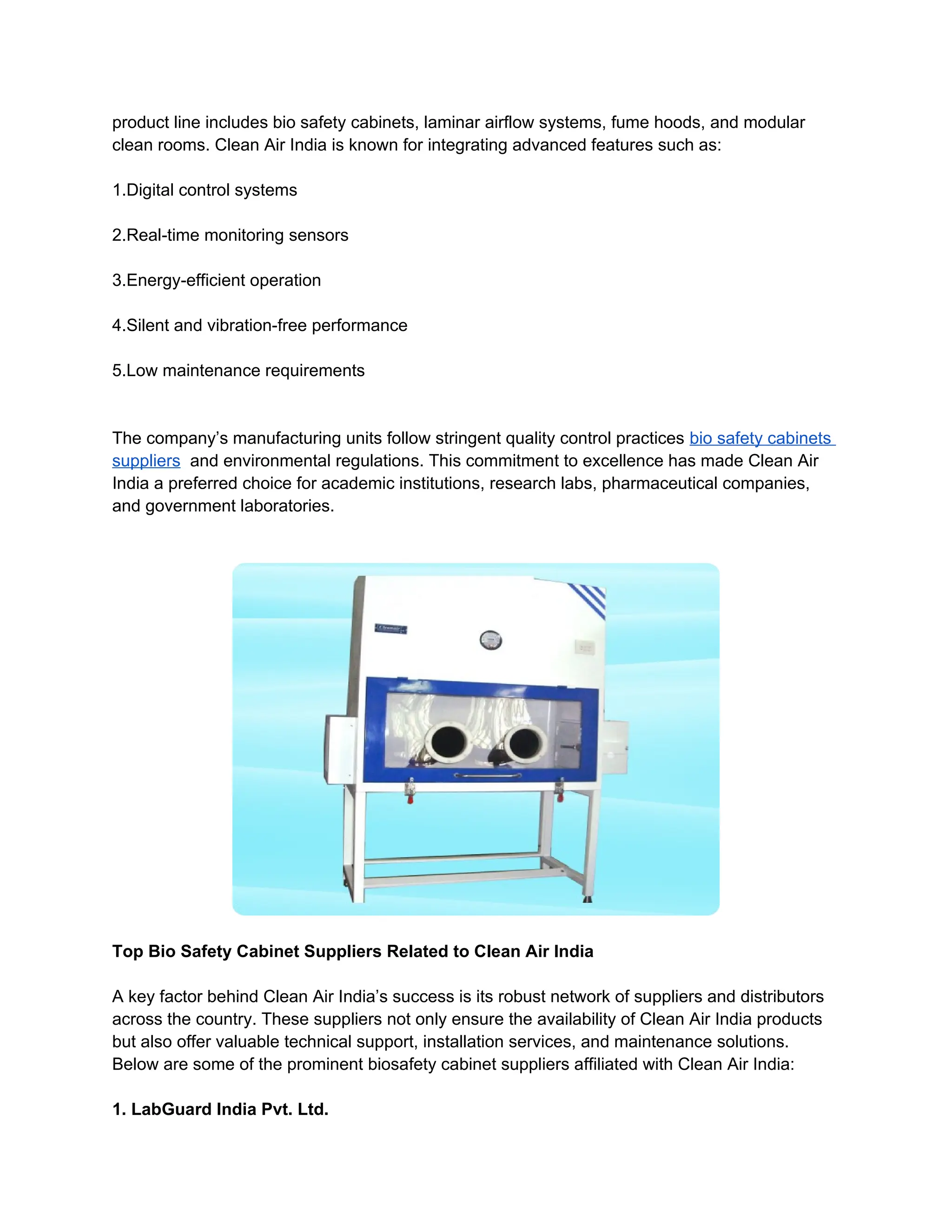How Clean Air India Empowers Suppliers to Deliver Superior Lab ...