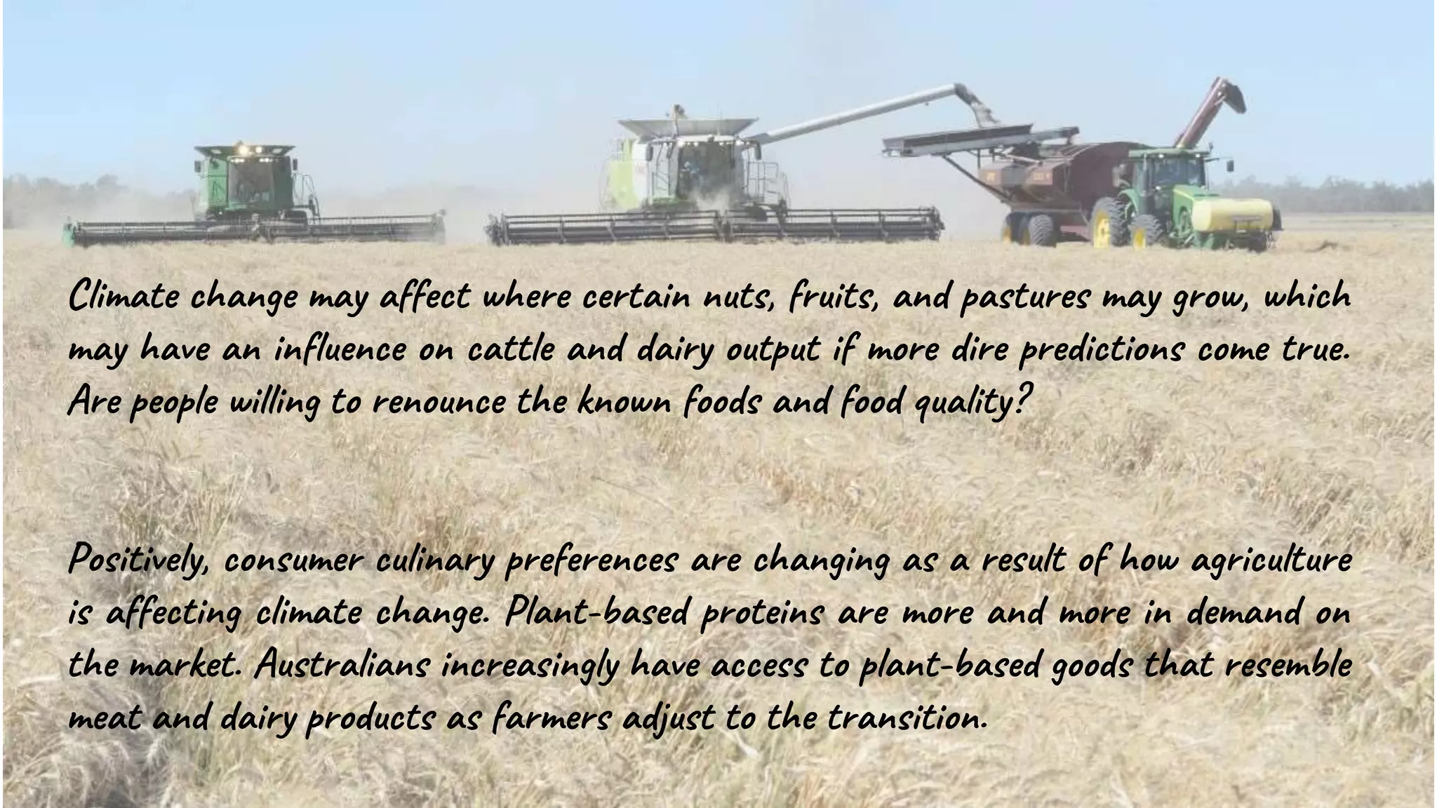 How Climate Change Is Affecting Australian Agriculture Sector | PPTX