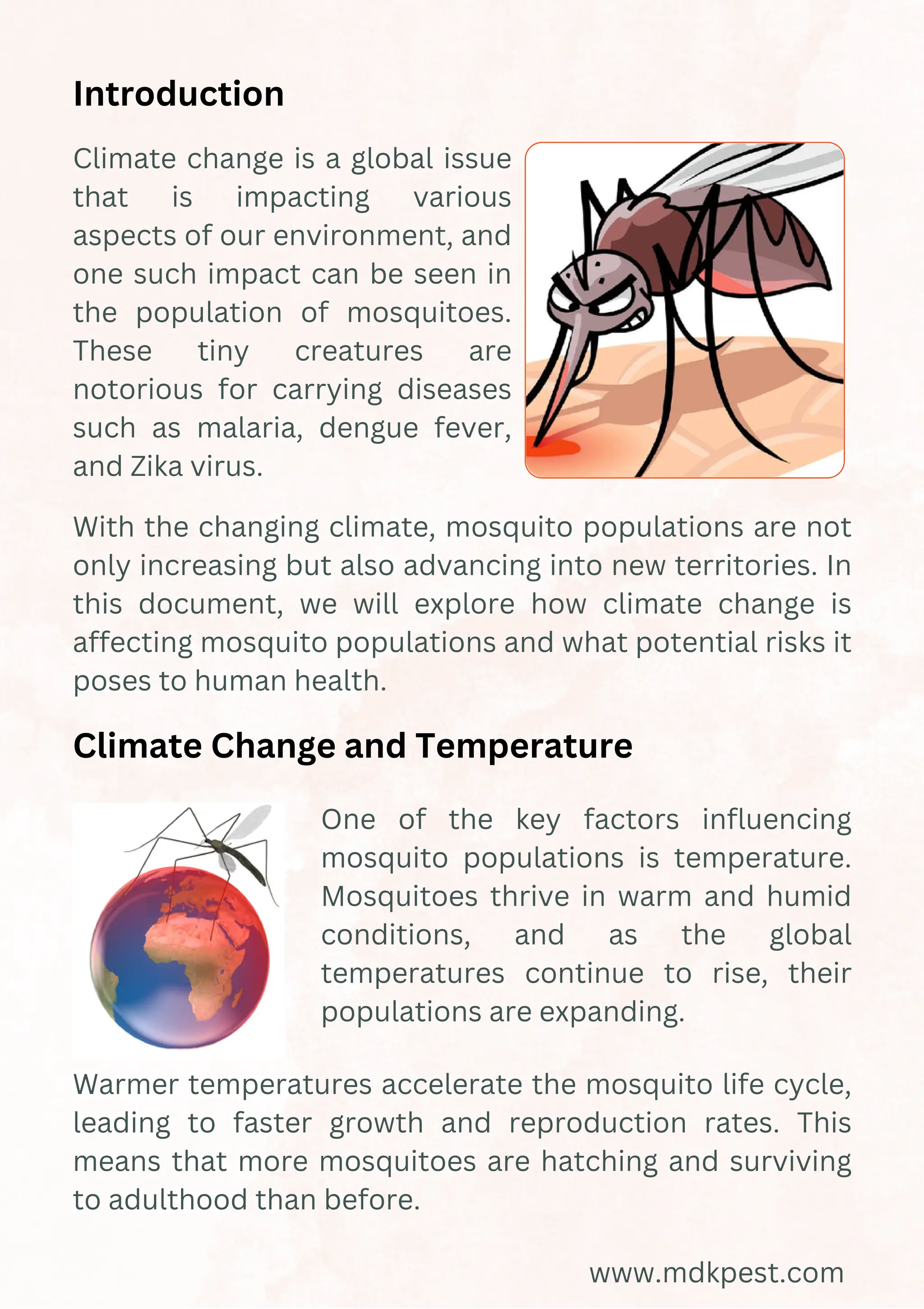 How Climate Change is Impacting Mosquito Populations? | PDF